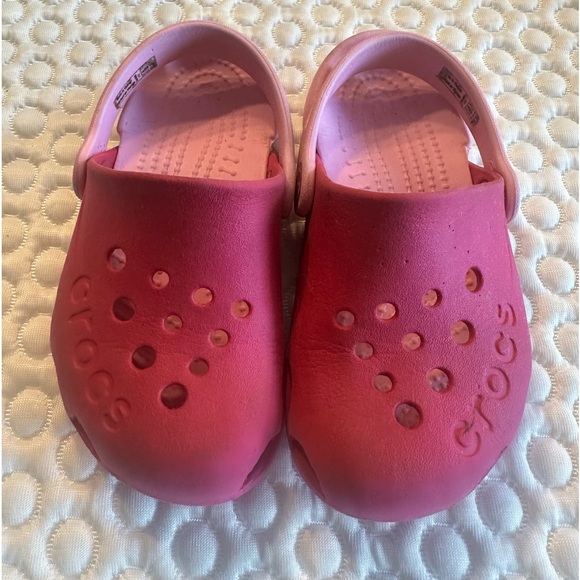 CROCS | Shoes | Crocs Kids 2 Toned Pink Size C | Poshmark